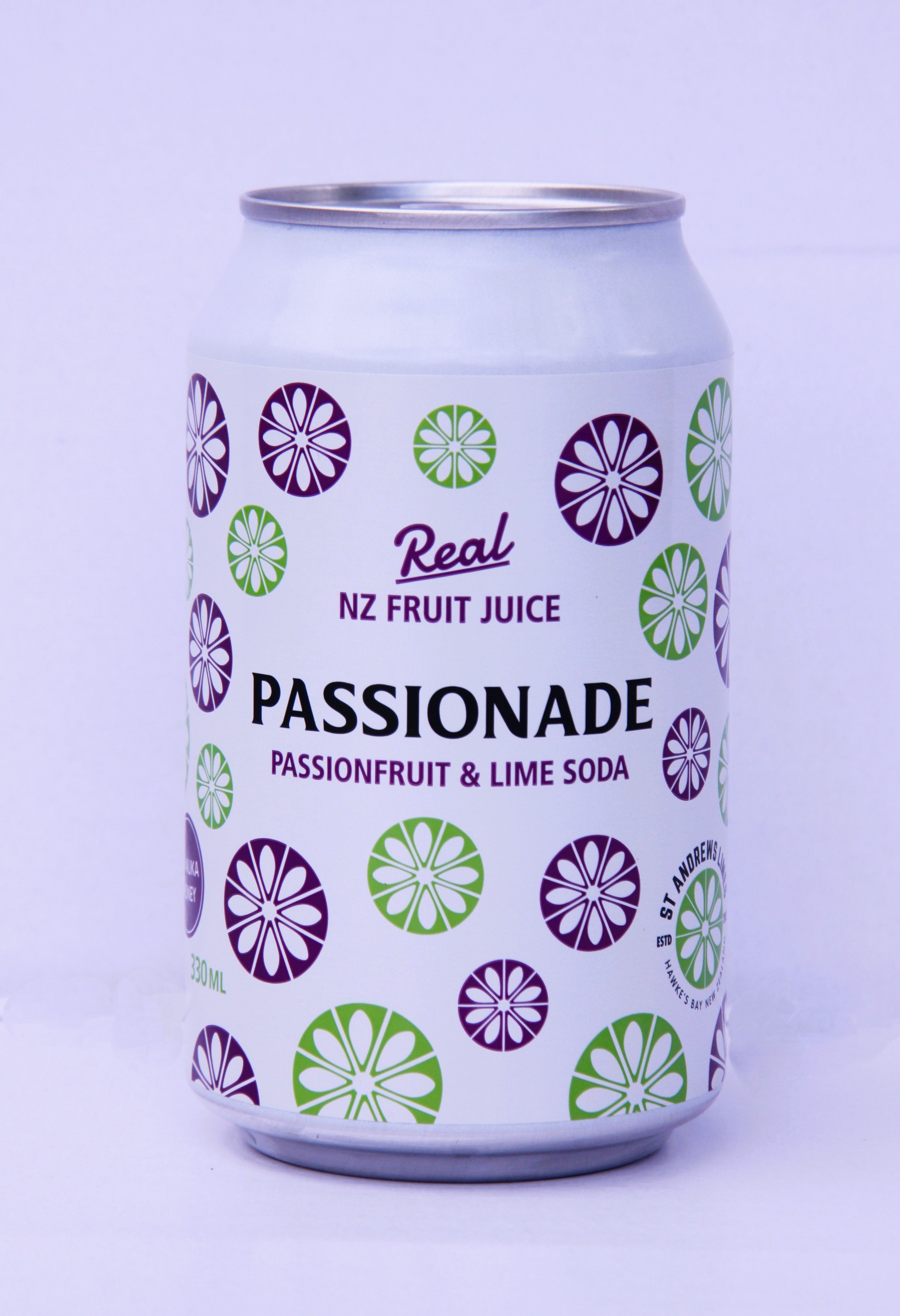 Passionade- Sparkling Soda – St Andrews Limes