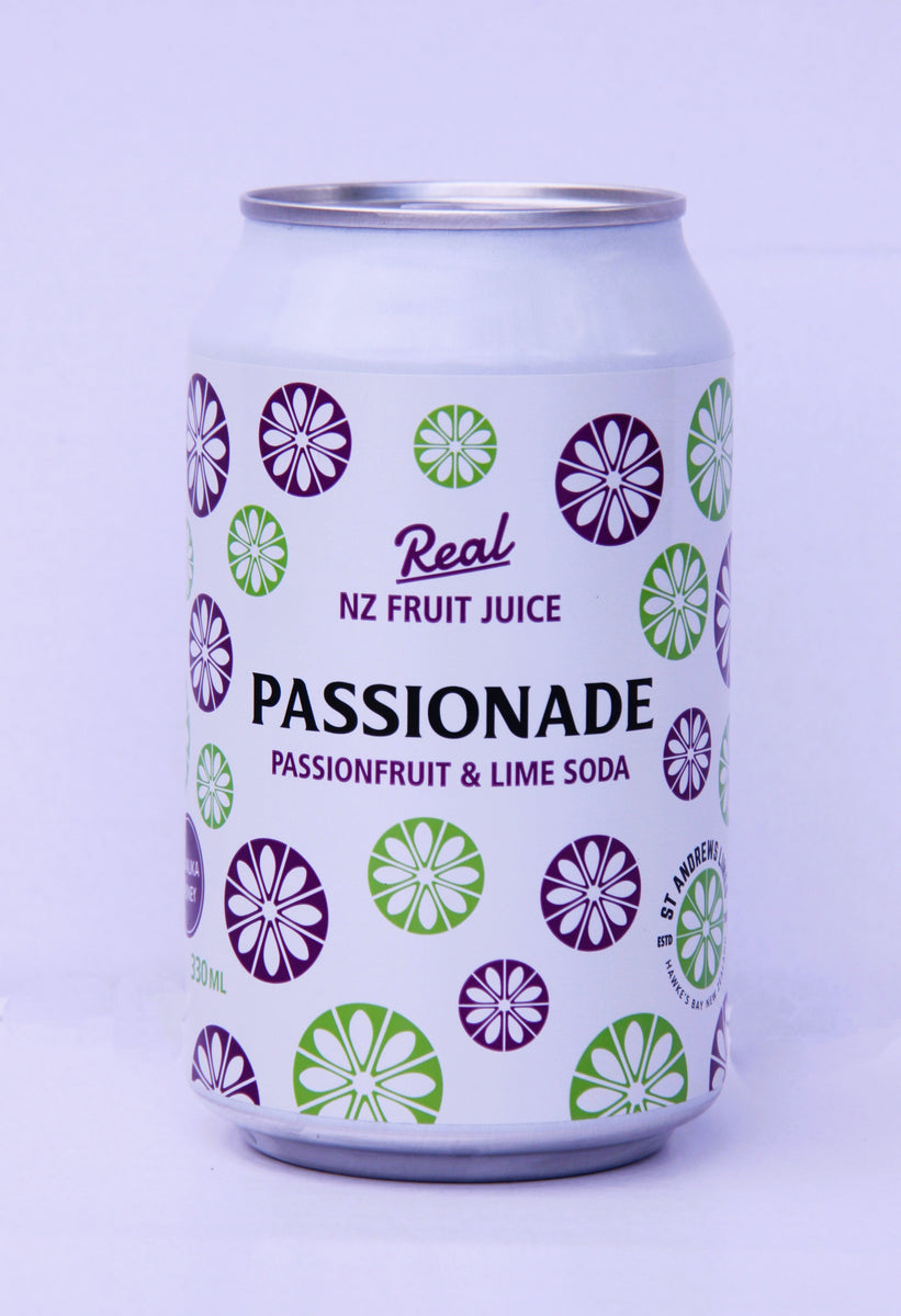 Passionade- Sparkling Soda – St Andrews Limes
